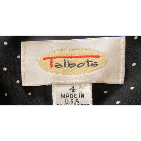 Talbots | Dresses | Vintage Talbots Tulips Polka Dots Gatsby Cocktails Dancepartydress Usa S4 ...